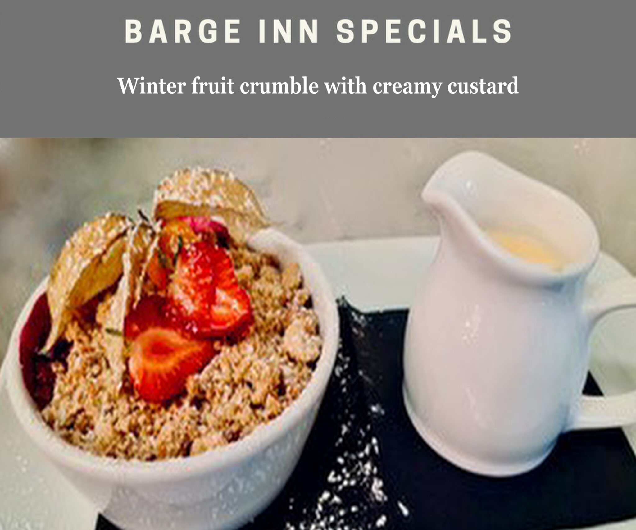 Our Specials - Barge Inn Battlesbridge