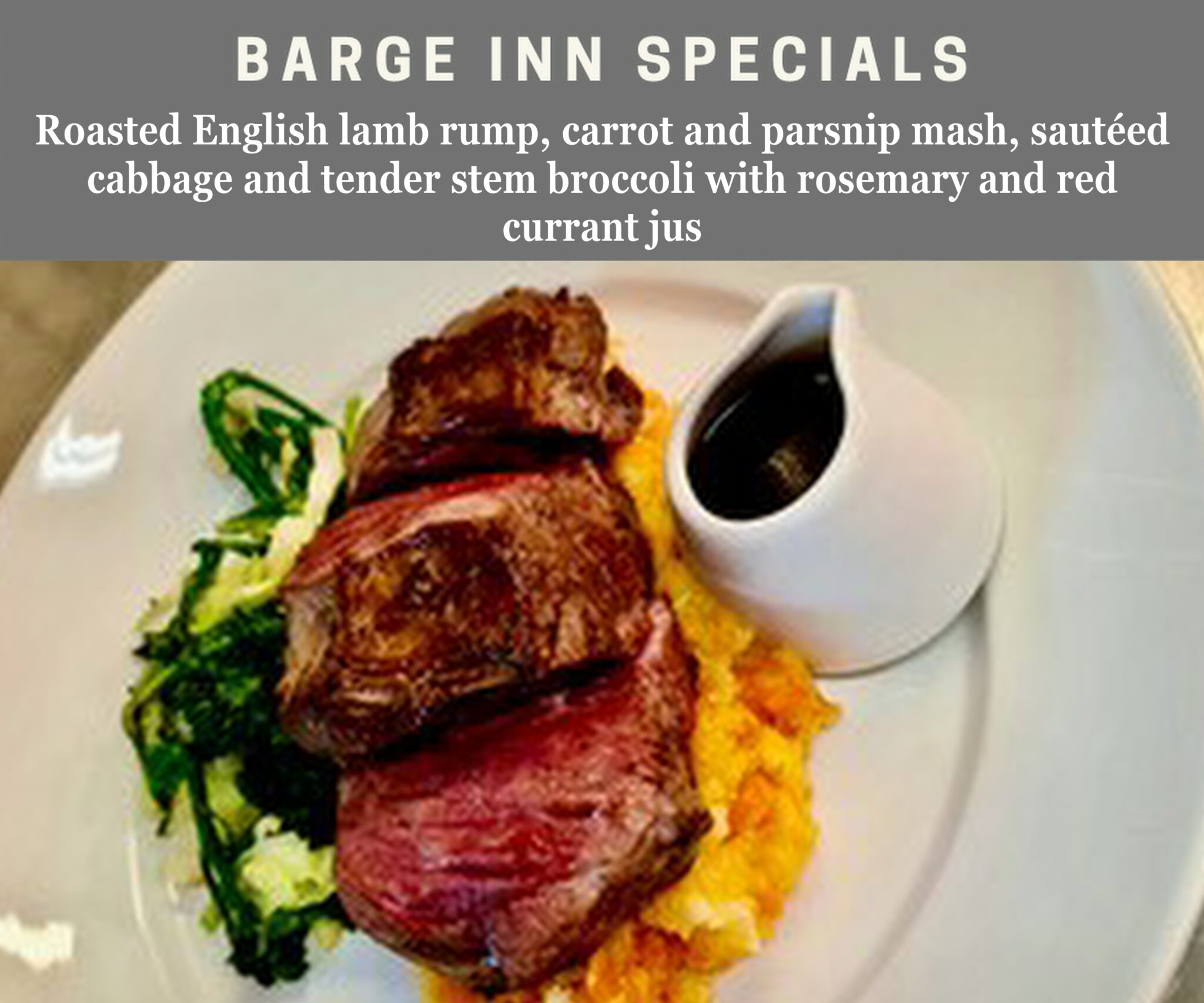 Our Specials - Barge Inn Battlesbridge