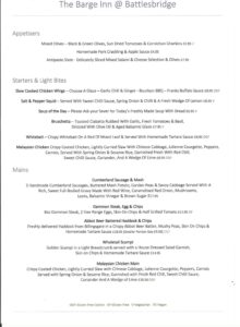 Our Food - Barge Inn Battlesbridge