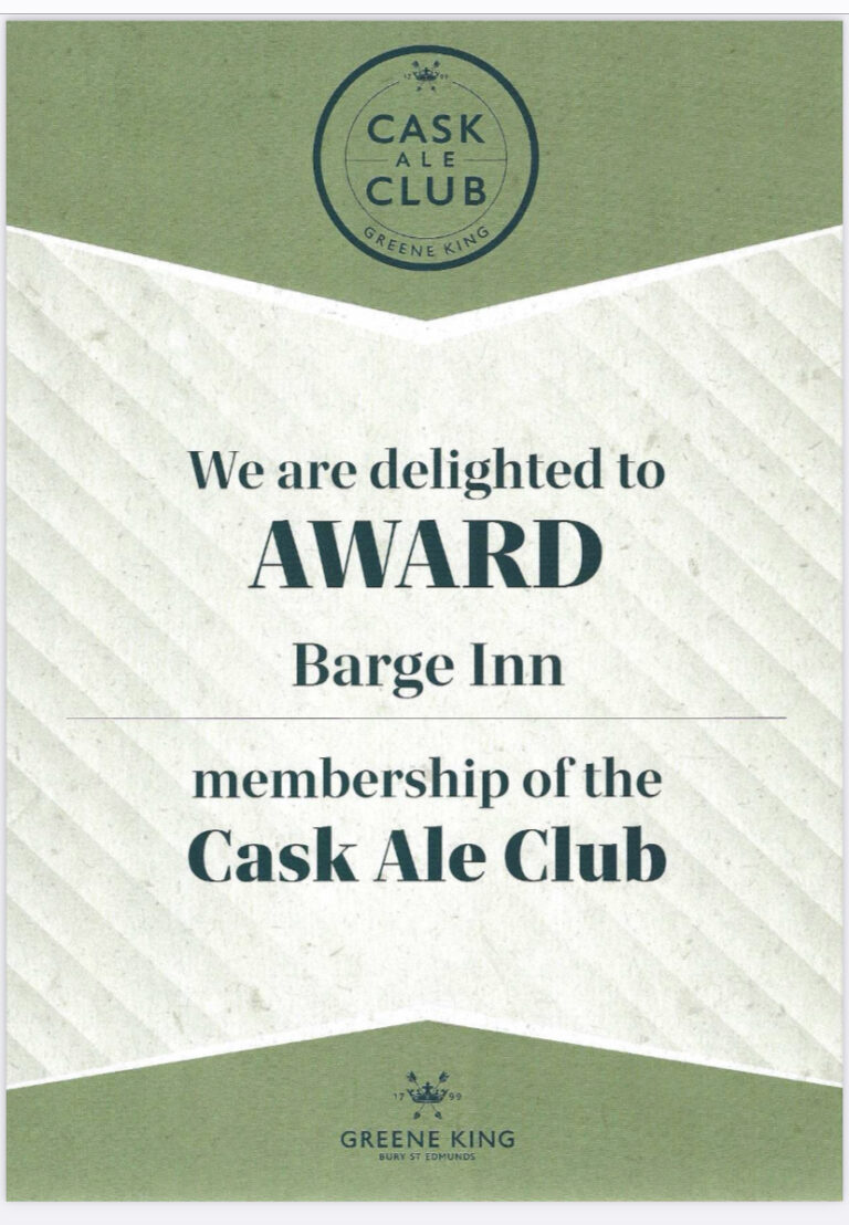 Online table booking - Barge Inn Battlesbridge